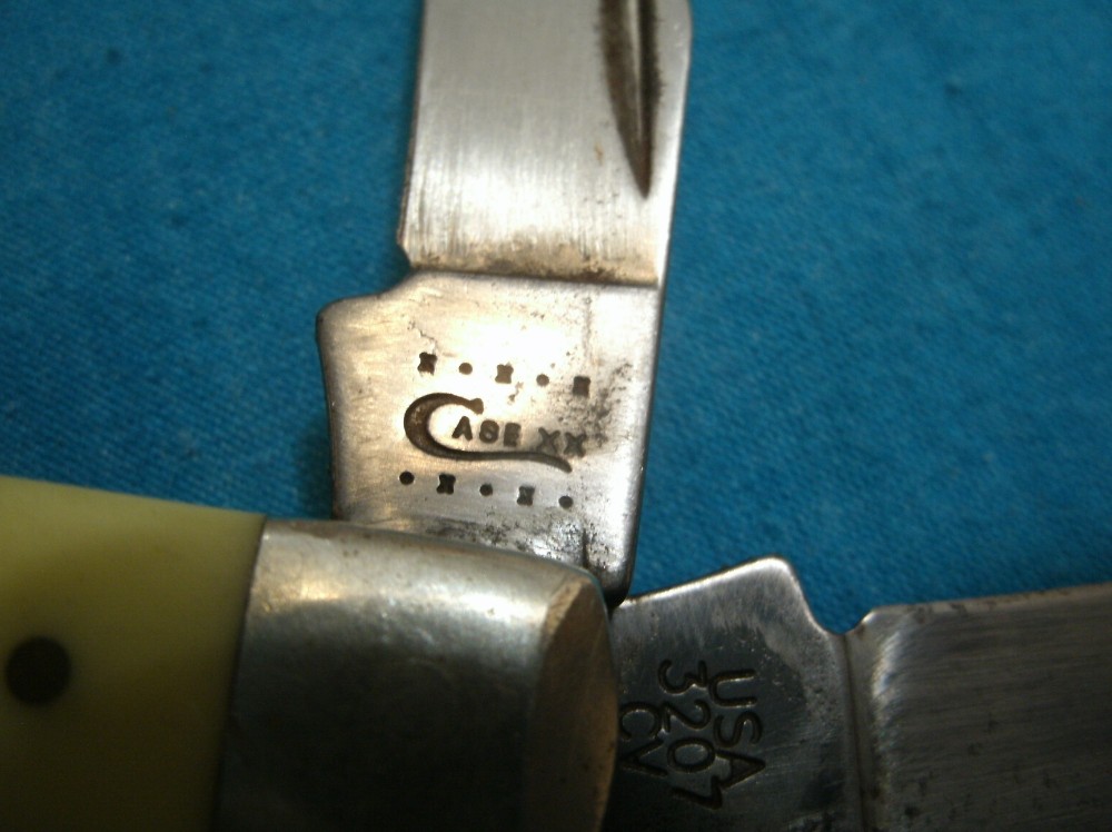 VINTAGE 2010 CASE XX USA 3207 CV YELLOW DELRIN 2 BLADE TRAPPER FOLDING ...