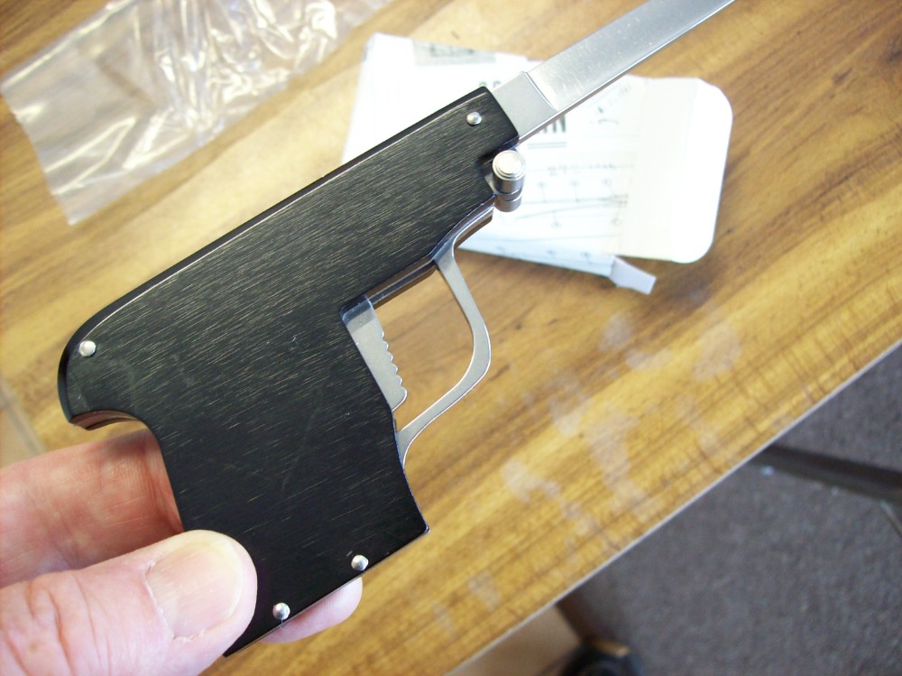 A.G.A. Campolin Rare Italian Gun Knife Black Ebonywood Circa 2019 ...