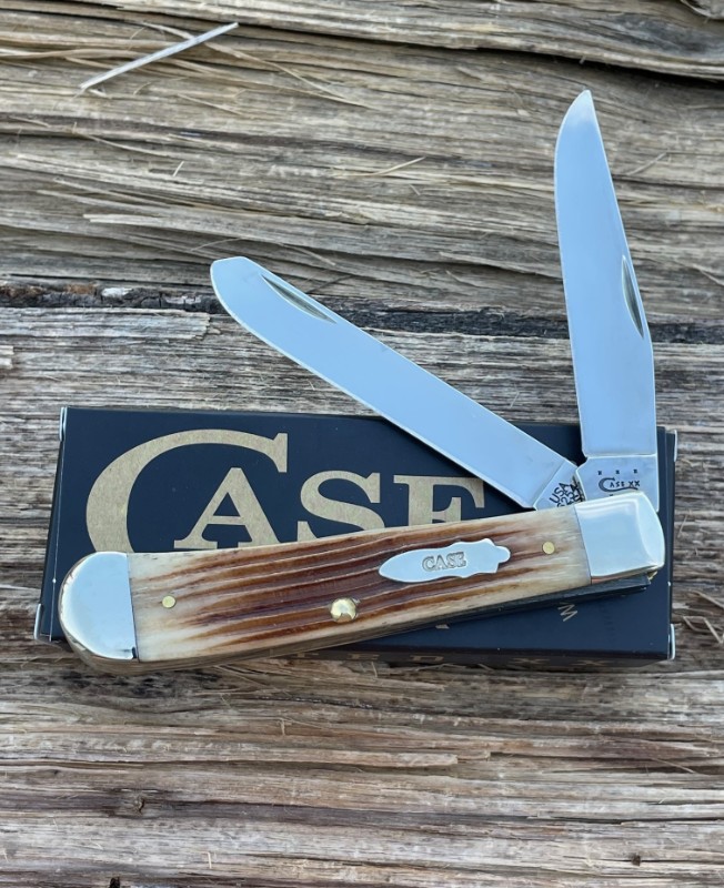 CASE XX *** 2013 BARNBOARD JIG BONE GINGER ALE TRAPPER