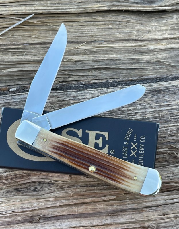 CASE XX *** 2013 BARNBOARD JIG BONE GINGER ALE TRAPPER