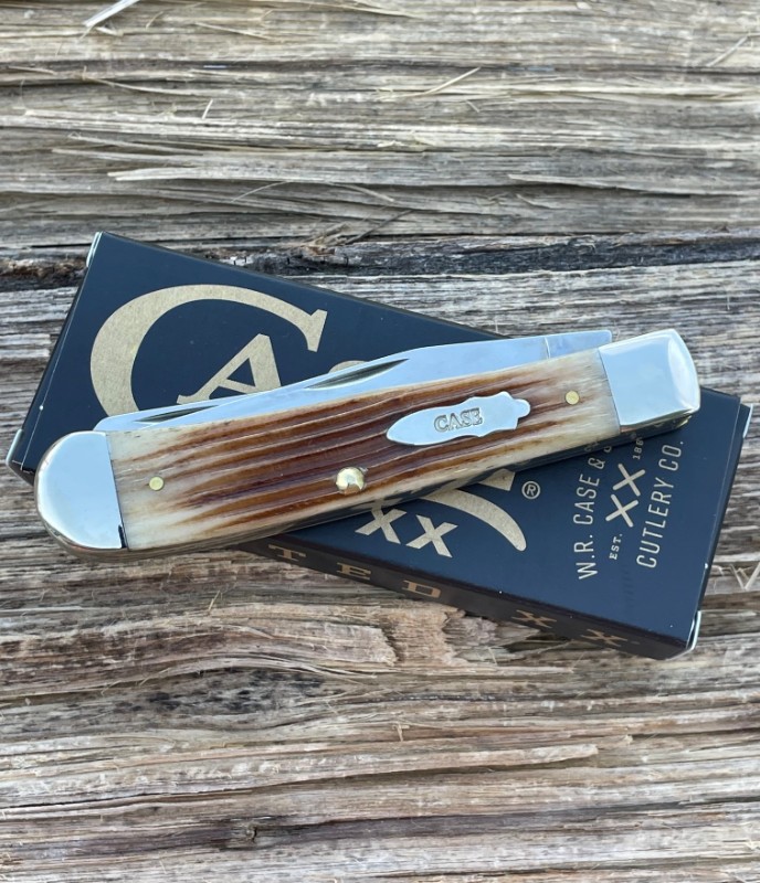 CASE XX *** 2013 BARNBOARD JIG BONE GINGER ALE TRAPPER