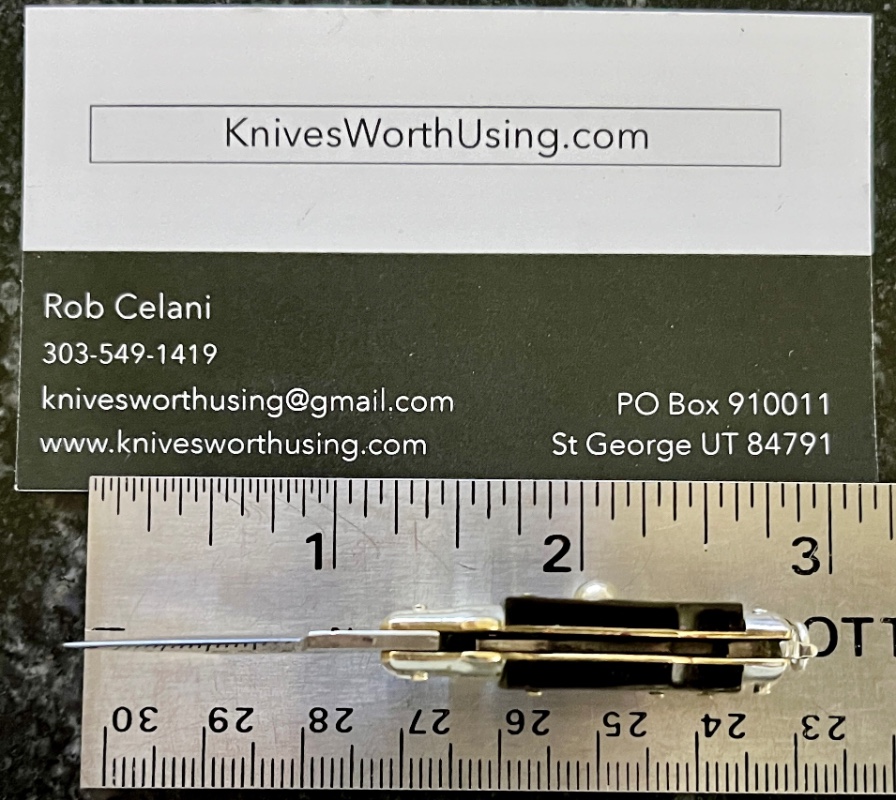 Rare Horn Scale Miniature Keychain Switchblade Knife, Japan