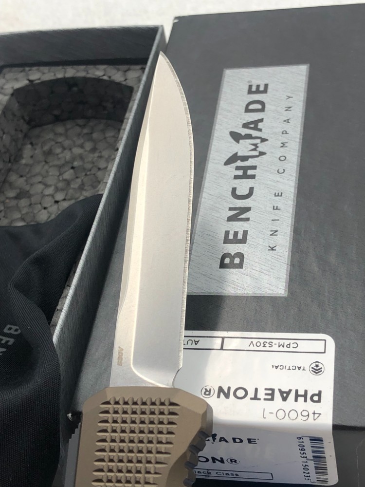 Benchmade 4600-1 Phaeton Double Action Out The front Automatic Knife ...