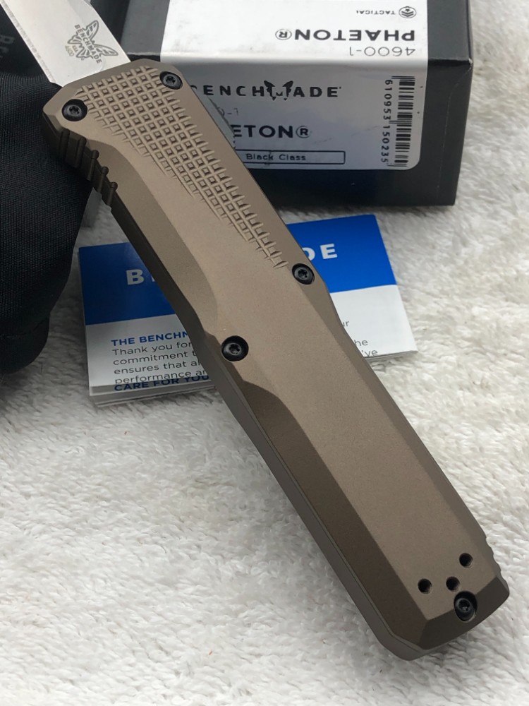 Benchmade 4600-1 Phaeton Double Action Out The front Automatic Knife ...