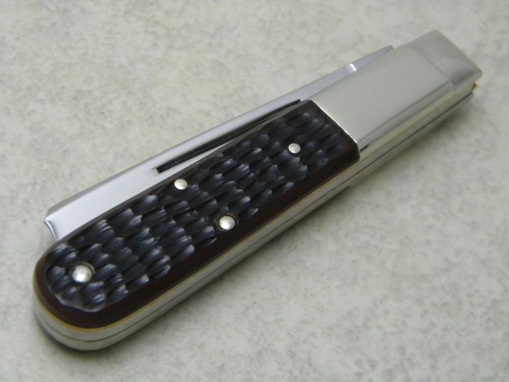 Case XX USA 7 Dot 1973 Delrin 6205R One Arm Razor Barlow Knife