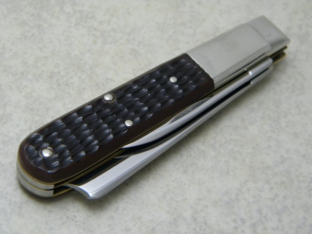 Case XX USA 7 Dot 1973 Delrin 6205R One Arm Razor Barlow Knife