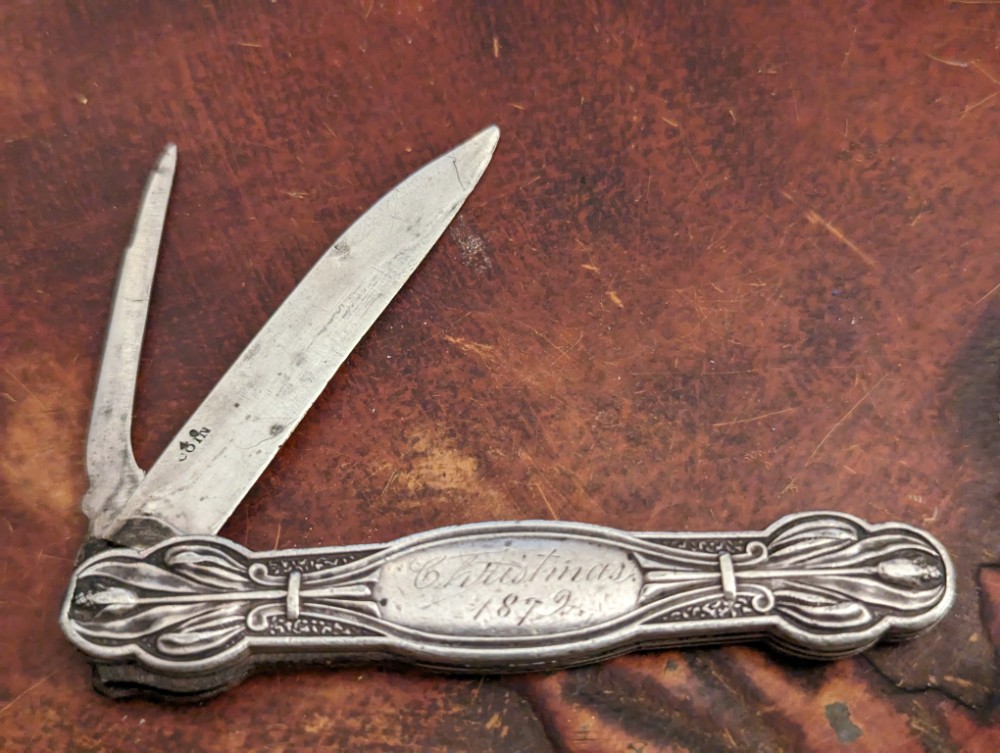 1872 Coin Silver Gentleman's Pocket Knife/Fruit Knife