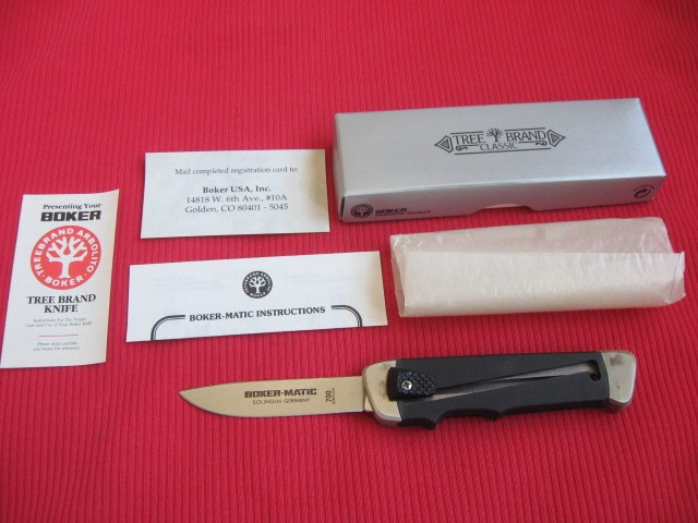 Vintage Boker-Matic Knife Original Solingen Germany - MIB