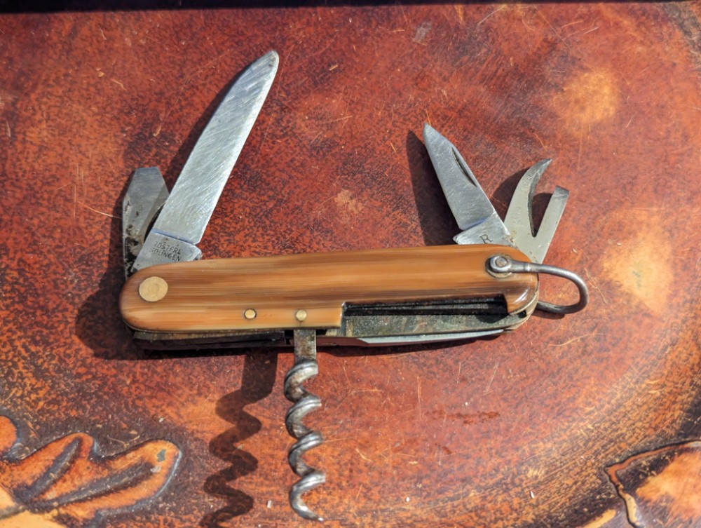 Rare Mid Century Peter Klein Solingen Germany 6 Blade Multi Tool