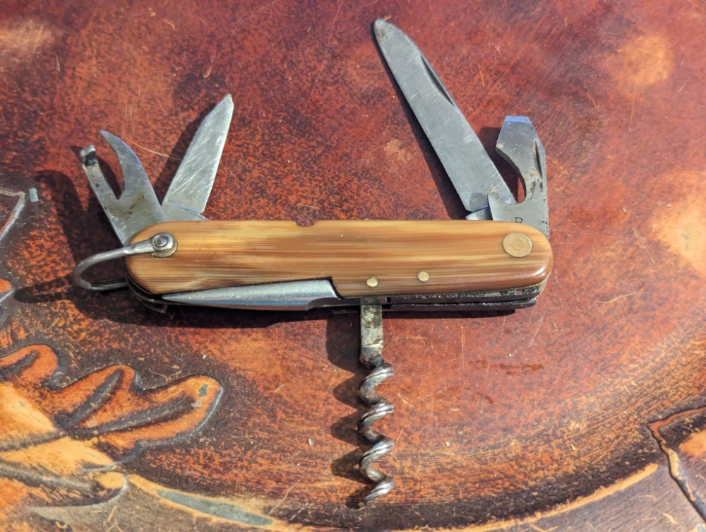 Rare Mid Century Peter Klein Solingen Germany 6 Blade Multi Tool