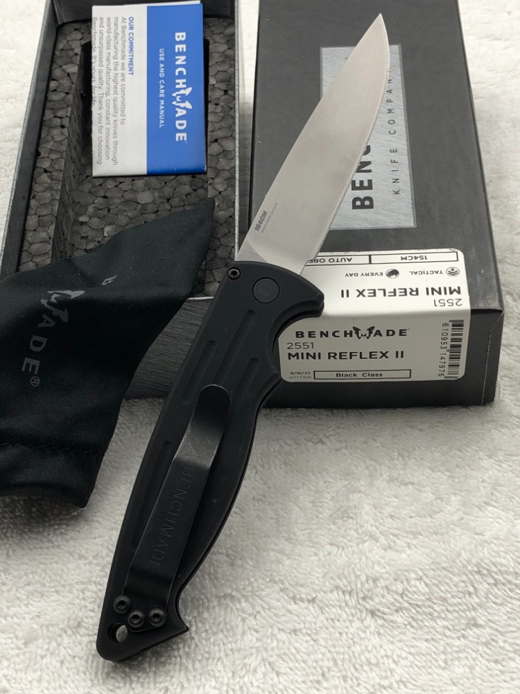 Benchmade 2551 Mini Reflex II Push Button Automatic Knife Made In USA ...