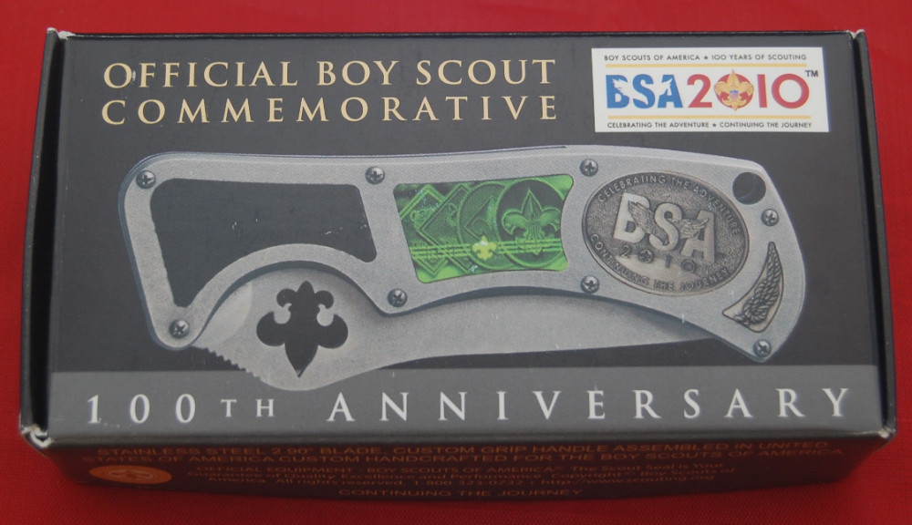 Official BSA Commemorative Boy Scout Knife 100th Anniversary Hologram ...