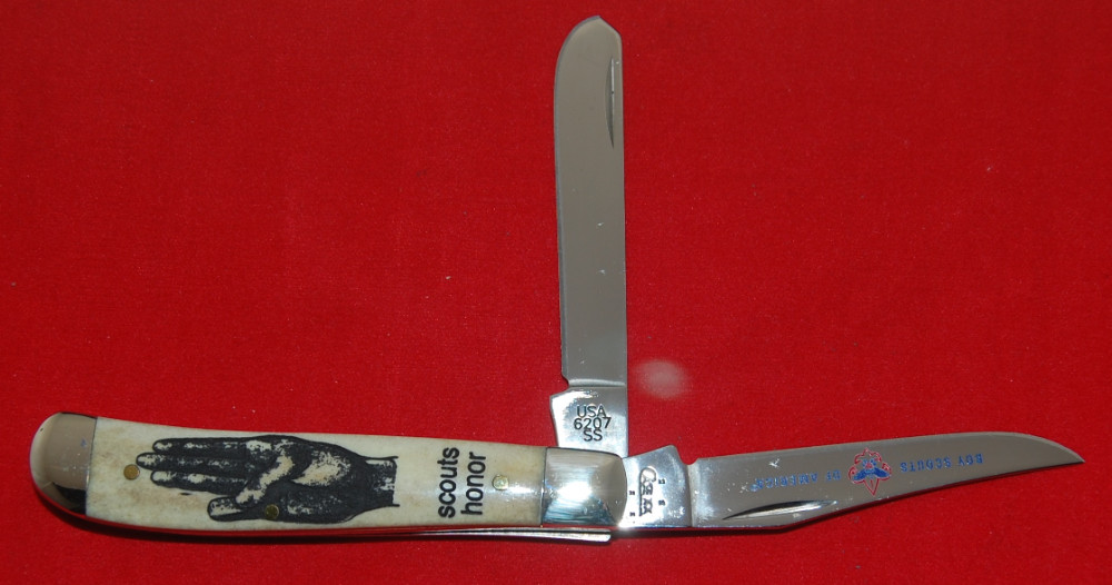 Officially Licensed Boy Scout Knife 'Scouts Honor' Case #6207SS 'Mini ...