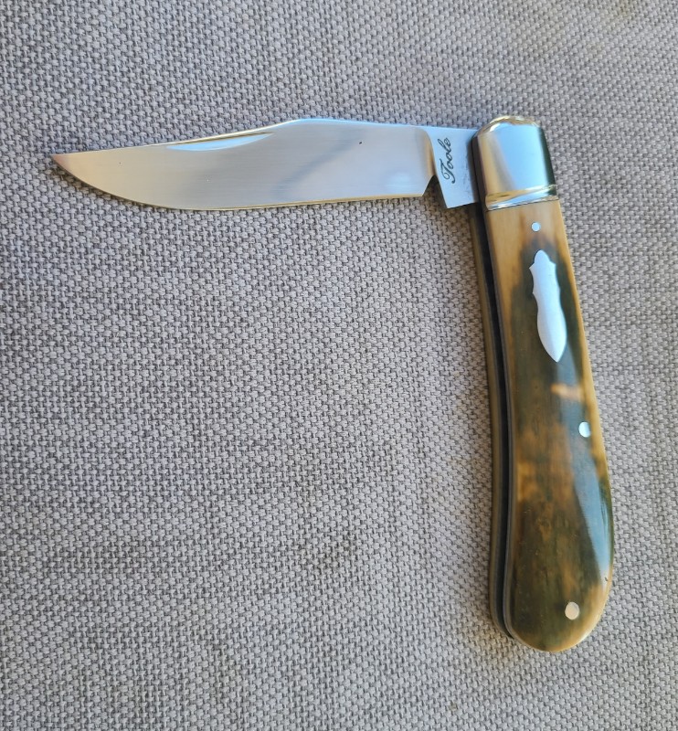 Bobby Toole Bark Mammoth Ivory Trapper..Cpm154..3 7/8 closed...integral ...