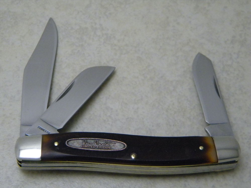 Schrade Walden S.W. Cut. JB1 USA Saw Cut Delrin Jim Bowie Commemorative ...