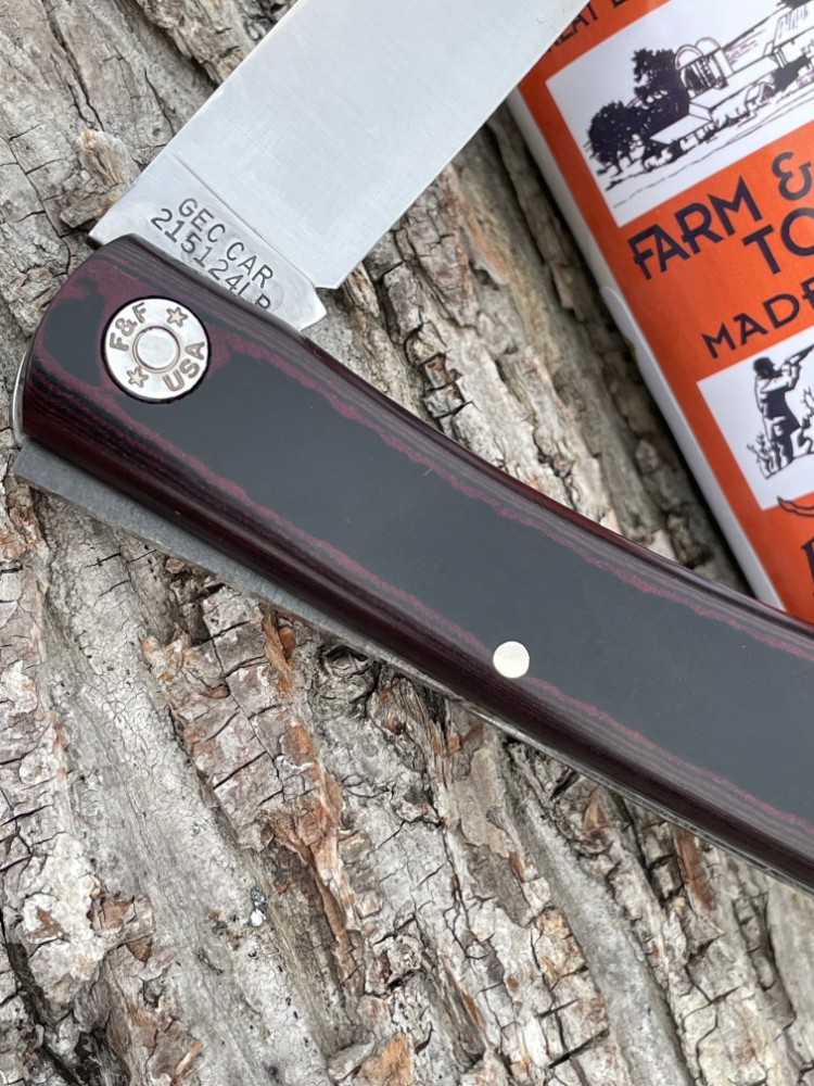 GEC ** 215124LB FARM & FIELD RED BLACK RICHLITE BULL BUSTER LOCKBACK