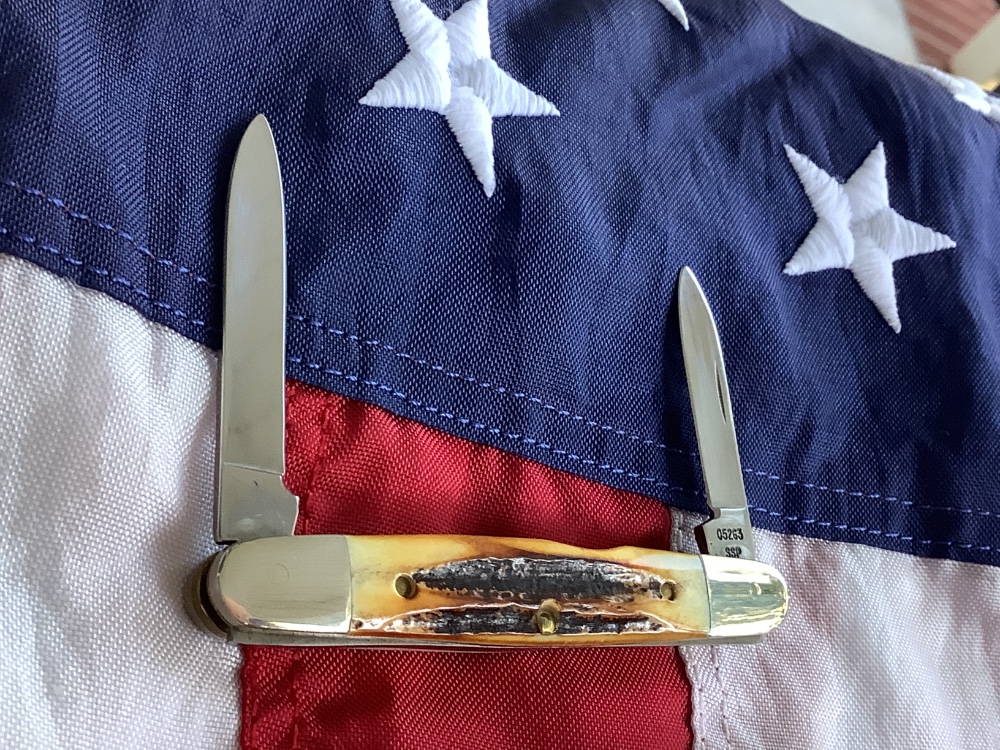 Case xx 1989 Eisenhower Knife Mdl# 05263 SSP w/ Super Stag Handles -NOS ...
