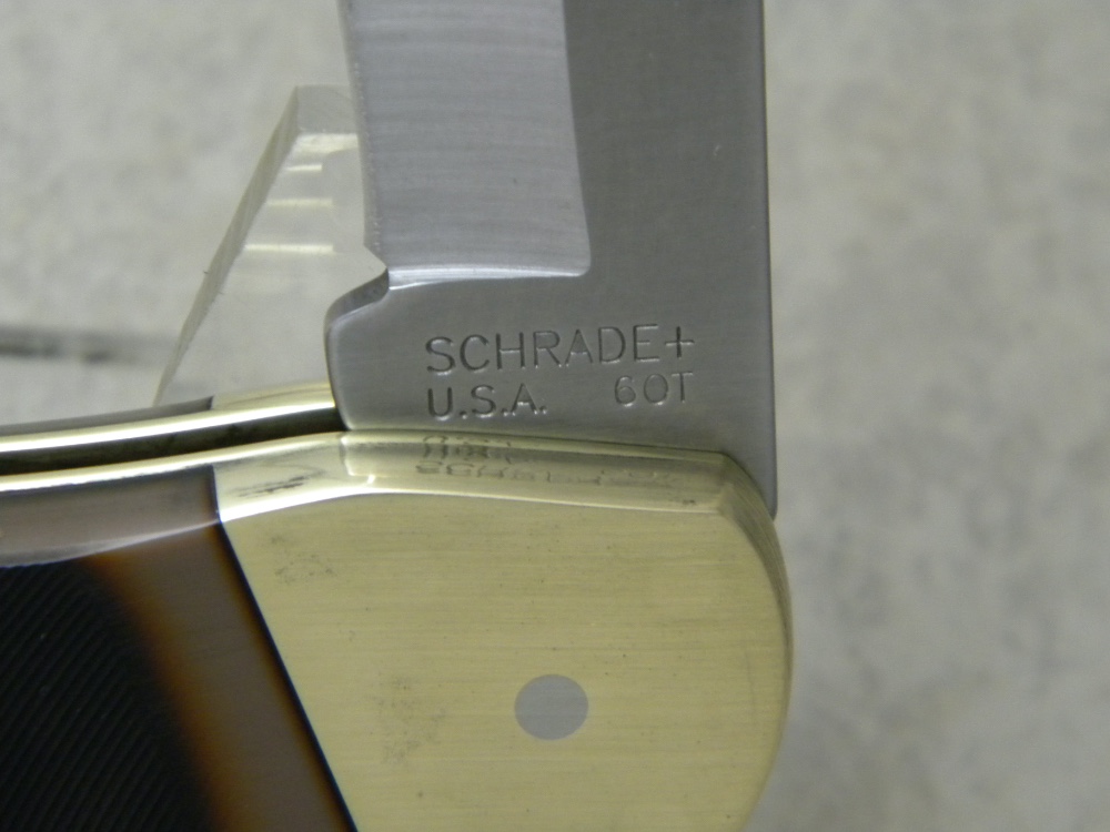 Schrade + USA 6OT Delrin Golden Bear Folding Lockback Knife in Box
