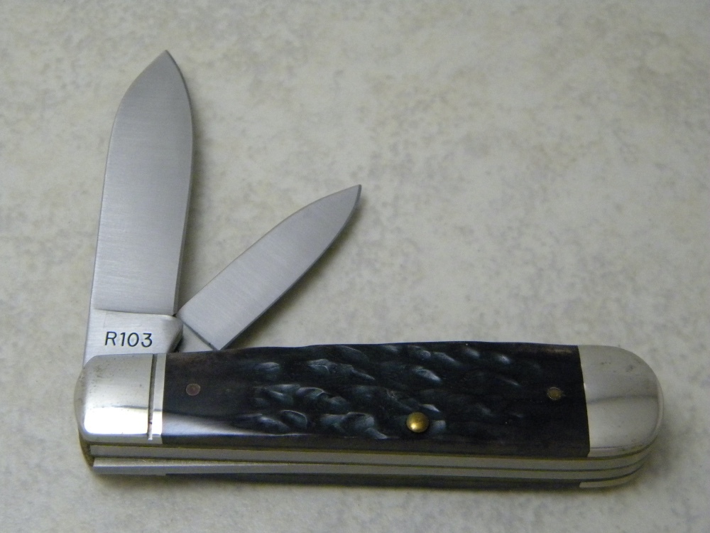Remington Silver Bullet 1999 R103 Bone Ranch Hand Jack Knife in Box