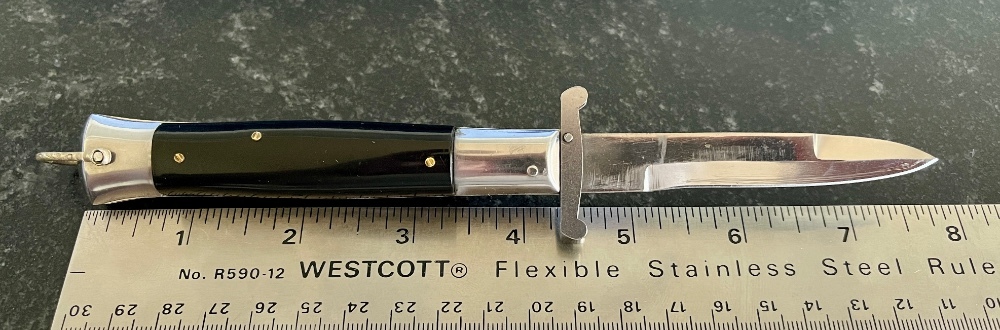 Rare Rizzuto Estileto Milano Variation Switchblade Knife, Penguin On Tang