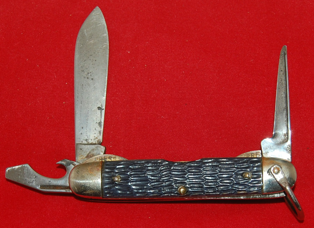 Official BSA #1885 Camillus Cub Scout Knife 3-Blade Blue Synthetic 1955 ...