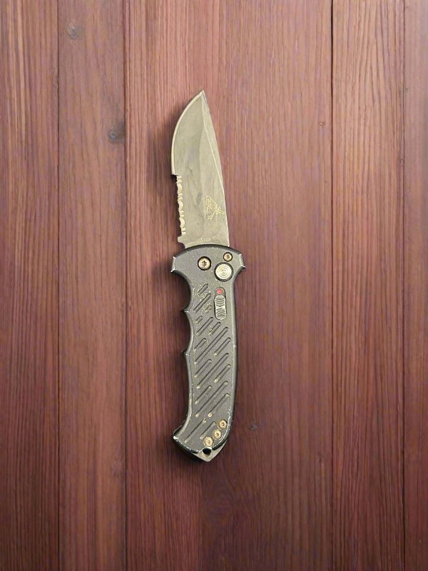 Gerber Auto 06 Automatic Knife (3.6" S30V Drop Point + Serr/Aluminum)