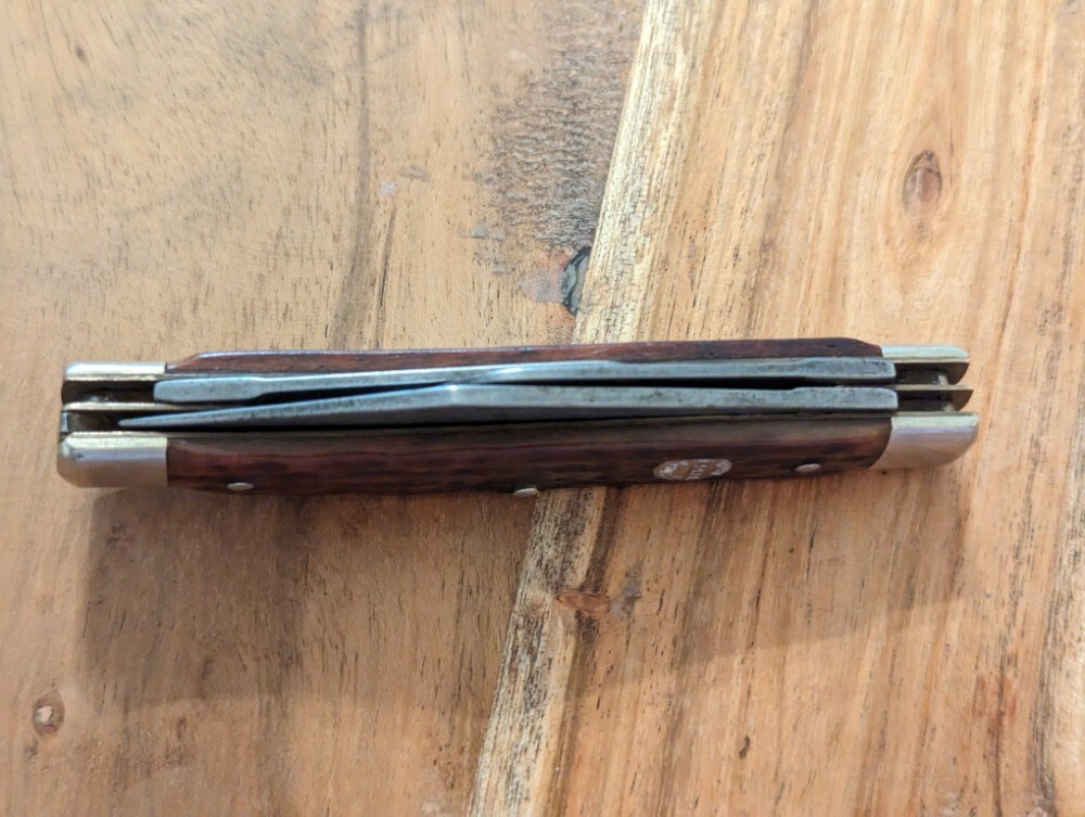 Vintage 1950's Henry Boker Co Solingen Germany 3 Blade Stockman