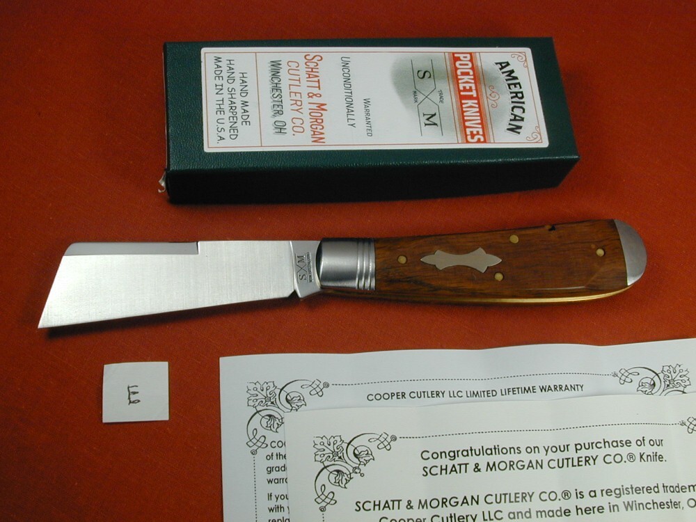 Schatt & Morgan 2023 Sawcut Worm Hole Chestnut Wood Cotton Sampler ...