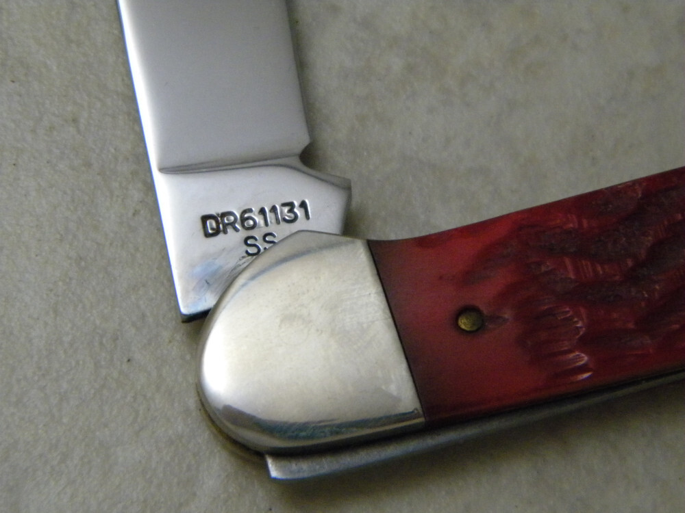 Case XX USA 1992 Election Lmtd. Ed. Dr61131 Bone Canoe Knife w/Shirt Pins