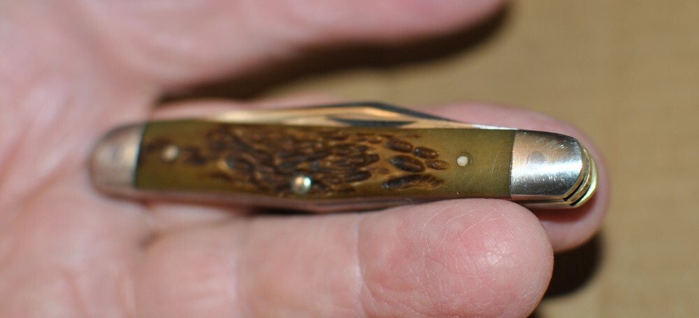 Western B364 Split Back Spring Picked Bone 3 Blade Serpentine Whittler ...