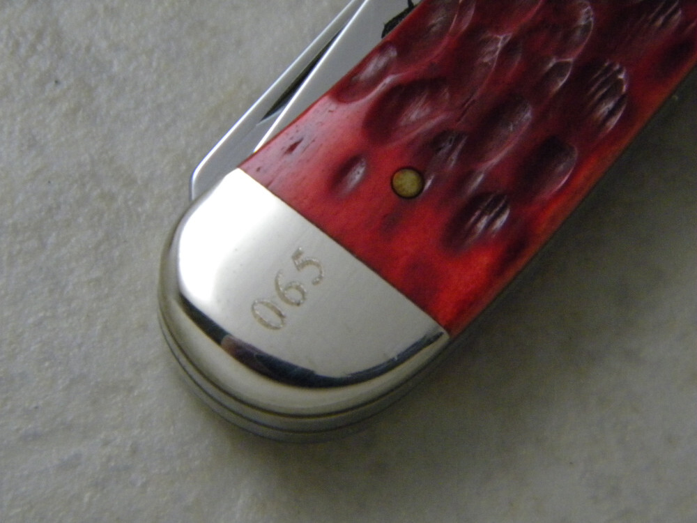 Case XX USA Dark Red Bone 6254 Gen. Robert E. Lee Trapper Knife in ...