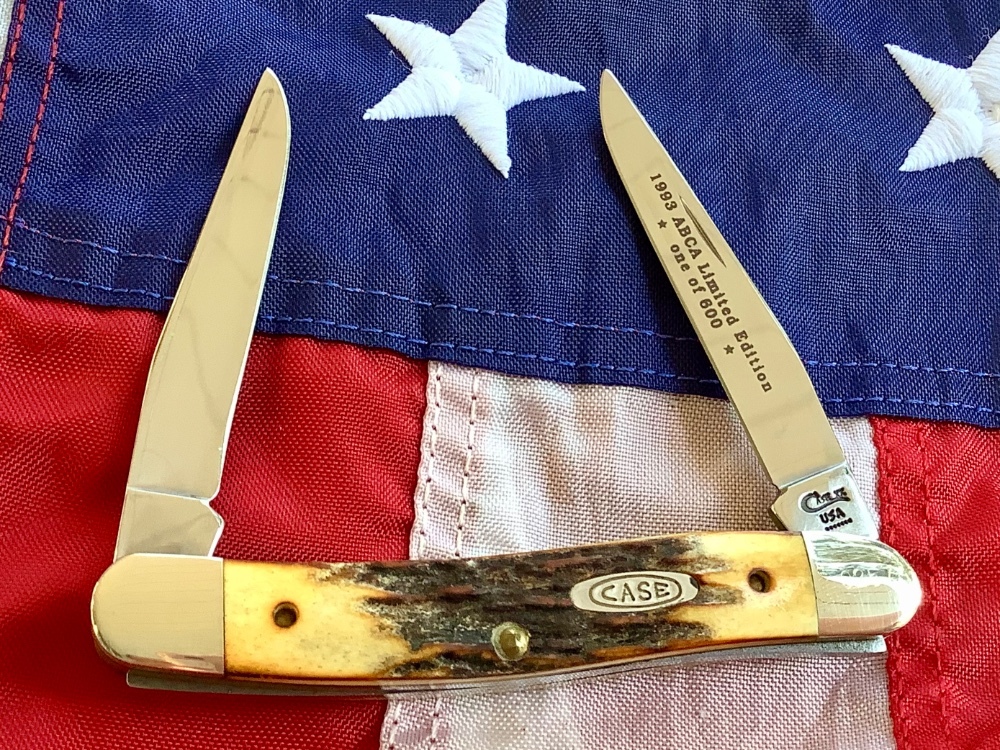 Case xx 1993 ABCA Muskrat Knife (Muskrat) w/ Sweet Stag Handles 1 of ...