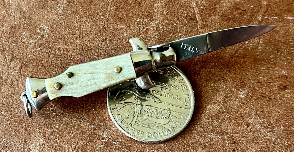 Light Stag Miniature Keychain Switchblade Knife, Older Style, Double ...