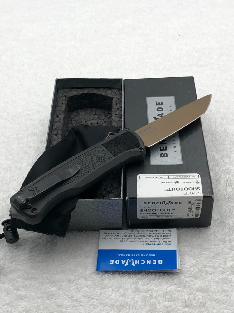 Benchmade Shootout 5370FE Prototype Double Action Out The Front ...