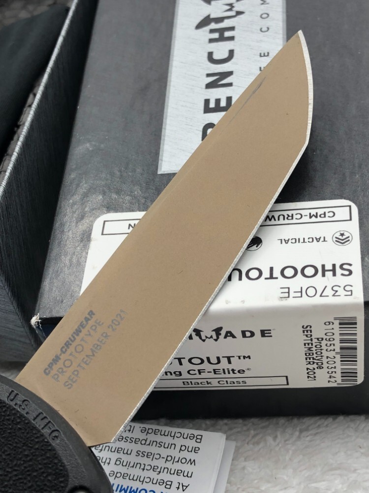 Benchmade Shootout 5370FE Prototype Double Action Out The Front ...