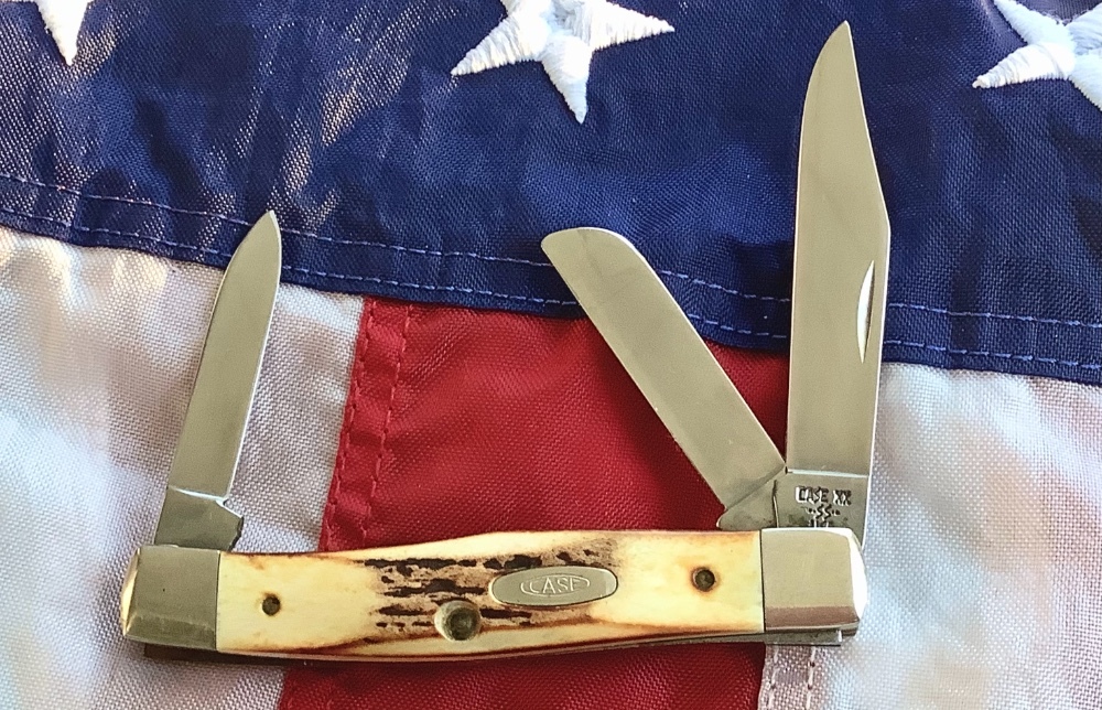 Case xx 1986 Stockman Knife Mdl# 53032 SS With Sweet Stag Handles -NOS