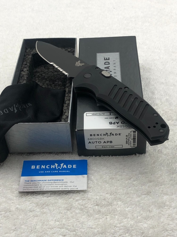 Benchmade 6800SBK Auto APB Ambidextrous Push Button Automatic Knife