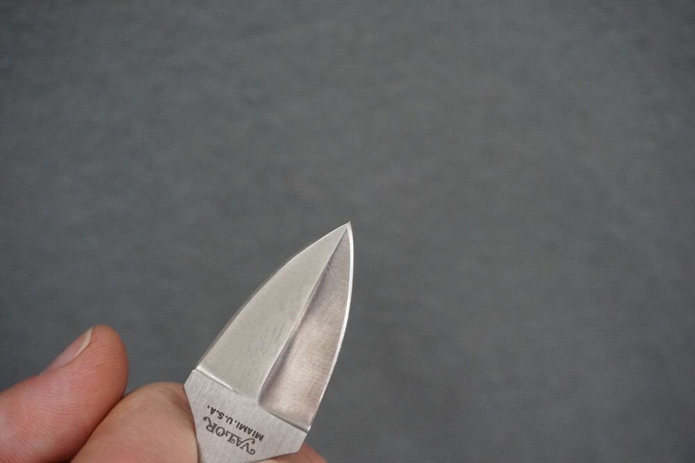 *RARE* VALOR MIAMI USA BOOT PUSH DAGGER - 440 STAINLESS JAPAN 474