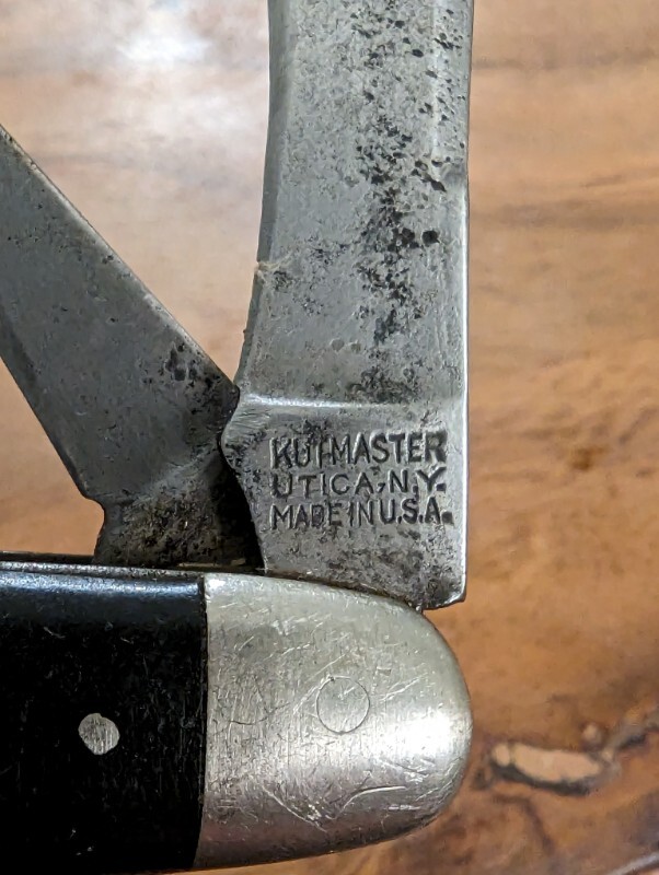 Vintage Utica Cutlery Co KUTMASTER 3 Blade Stockman