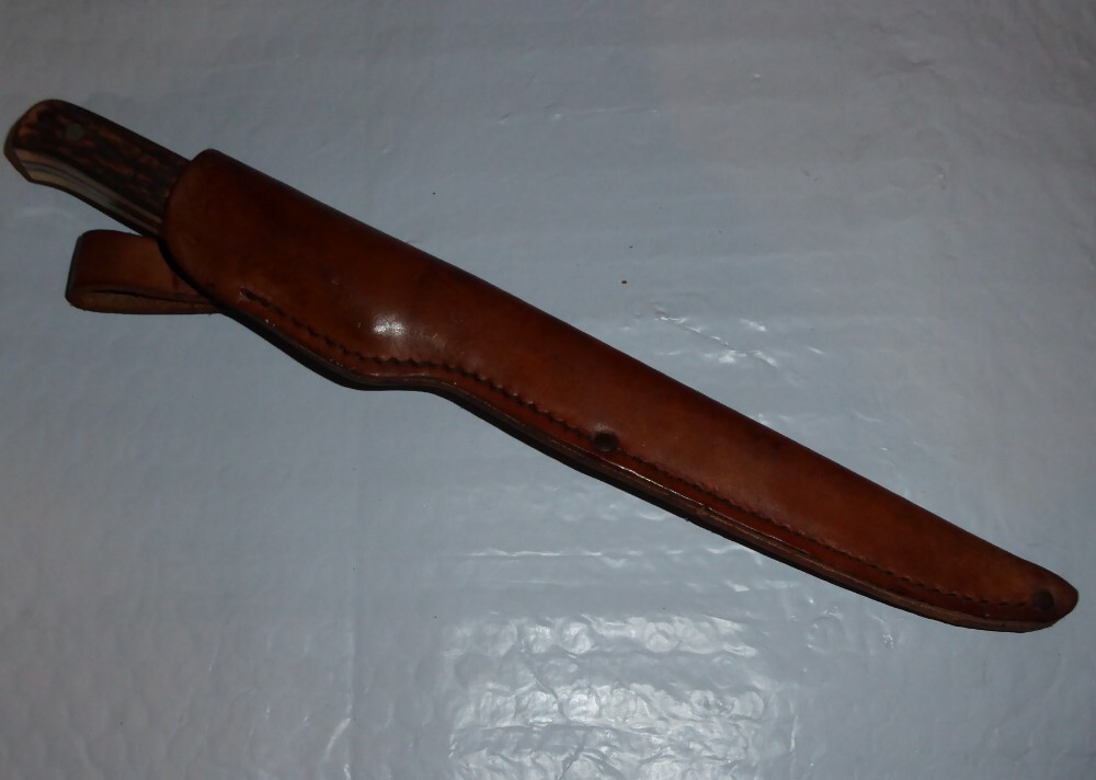 Schrade + USA 167 Staglon Uncle Henry Steelhead Fillet Knife & Sheath
