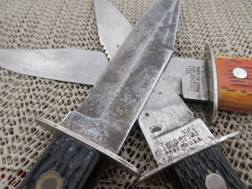 3 Fixed Blade Boy's Knives 2 Imperial & 1 Colonial