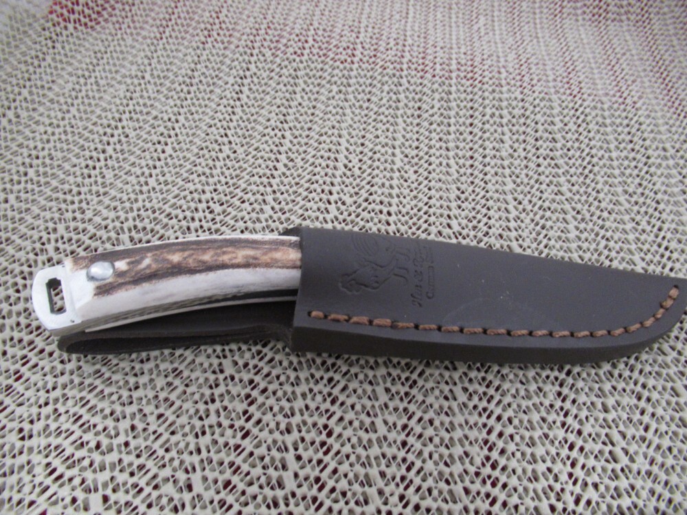 Hen & Rooster Small Stag Handle Fixed Blade Model # HR5019 Spain