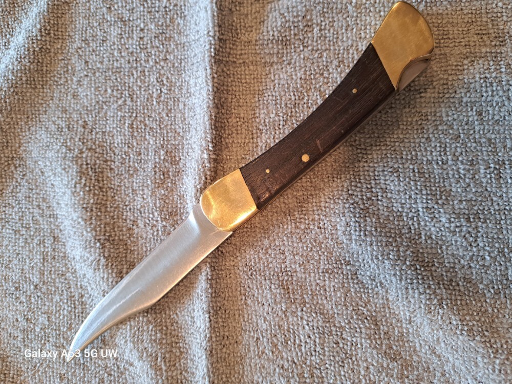 Vintage Buck 110 "1 line" tang stamp Knife; Circa 1967