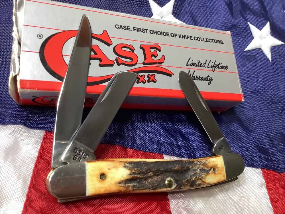 Case xx 1992 Stockman (5318 SS) With Sweet Stag Handles -NOS in orig box