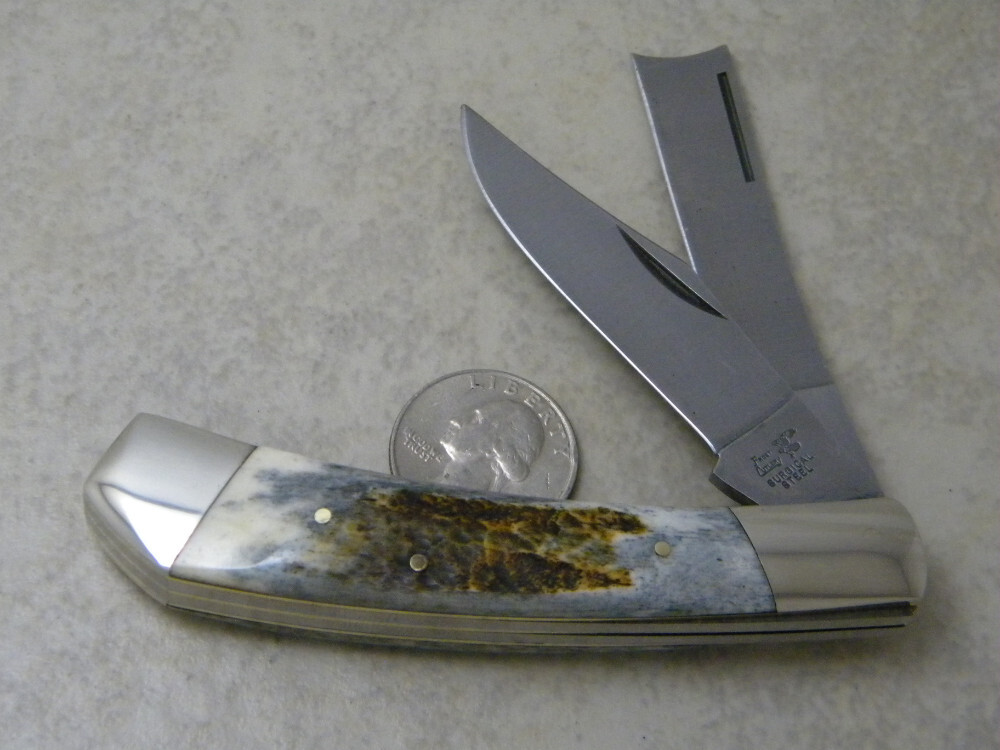 Frost Cutlery Surgical Steel Stag One Arm Razor Knife