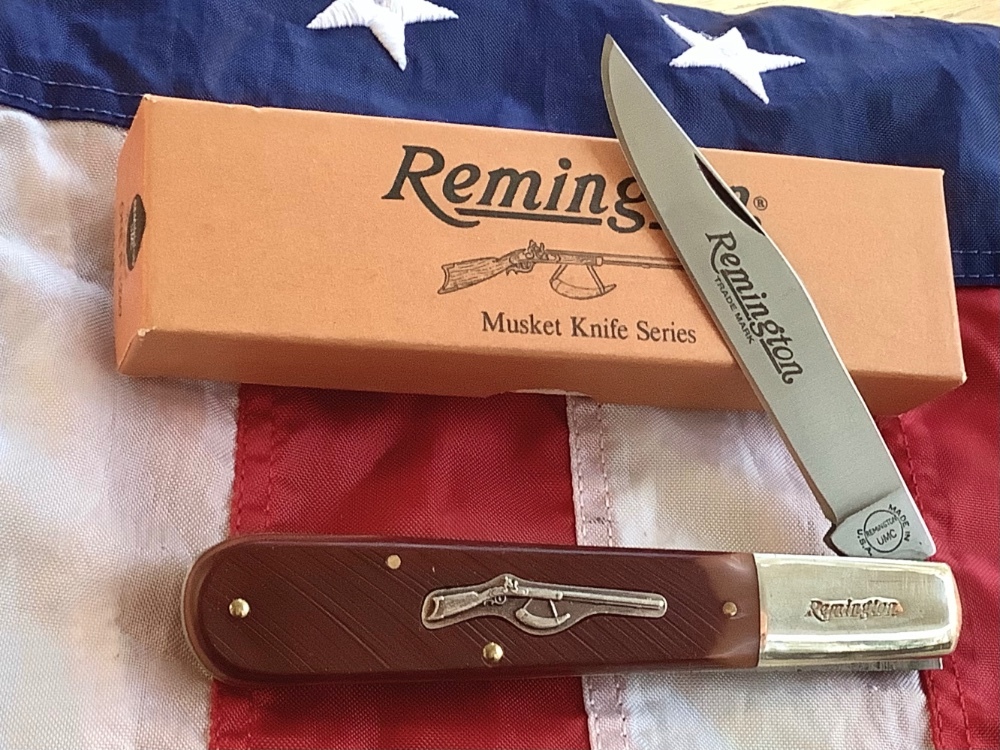 Remington Musket Series 5" Daddy Barlow Knife w/ Derlin Handles Musket ...