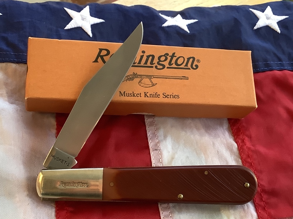 Remington Musket Series 5" Daddy Barlow Knife w/ Derlin Handles Musket ...