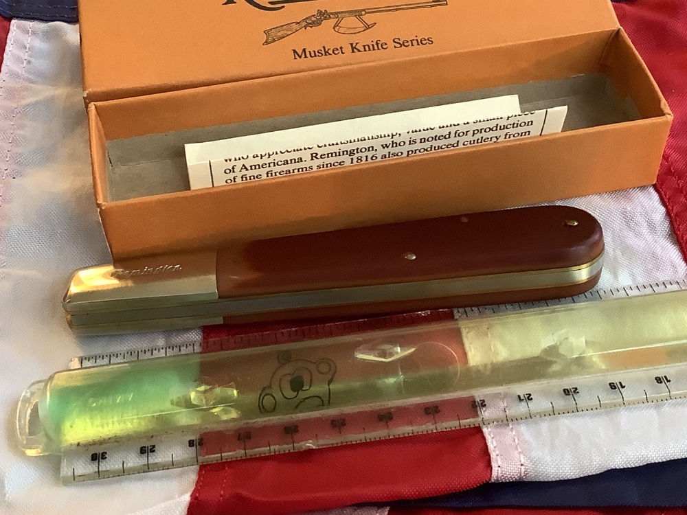 Remington Musket Series 5" Daddy Barlow Knife w/ Derlin Handles Musket ...