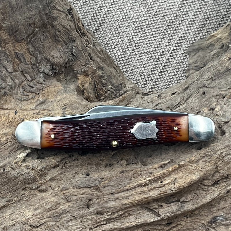 Vintage USA Camco Robeson 771 Stockman 3 Blade Folding Pocket Knife (44)