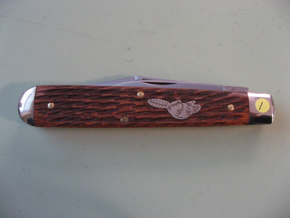 GEC 871223 ENGLISH JACK BEAVER TAIL JIGGED BRAZILIAN CHERRY #1